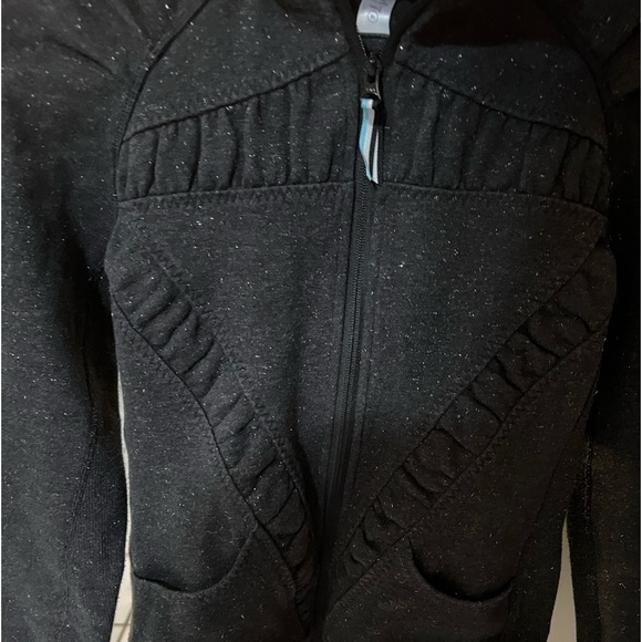 Ivivva | Jackets & Coats | Iviva Girls Black Zip Up With Silver ...